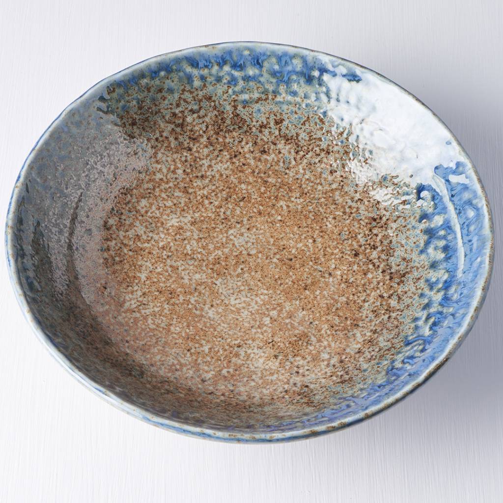 Earth & Sky Shallow Open Bowl 24cm – Made In Japan UK