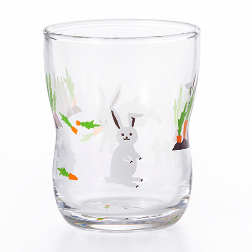 Small 'Hide & Seek' Rabbit kids glass boxed 130ml – Made In Japan UK